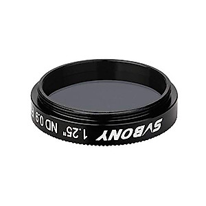 SVBONY SV139 Telescope Filter Moon Filter 1.25 inch 12.5 Percent Transmission Telescope Filter ND8 Neutral Density Filter for Telescope Eyepiece Reduce Moon Surfaces Overall Brightness