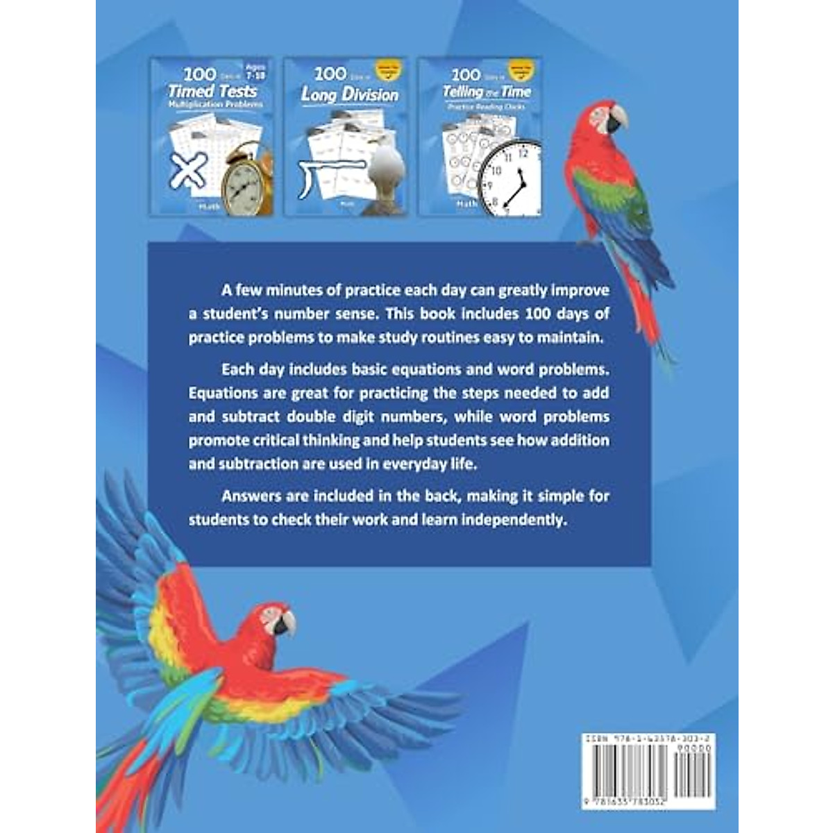 Humble Math - Double Digit Addition & Subtraction : 100 Days of Practice Problems: Grades 1-3, Word Problems, Reproducible Math Drills