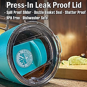 2022 Vibe Speaker Tumbler - 18oz Stainless Steel Tumbler W/Bluetooth Speaker | Upgraded 1000MaH Battery | Up to 8 Hours Playback Time | Upgraded IPX67 Water Resistant | Upgraded 3.7W Speaker