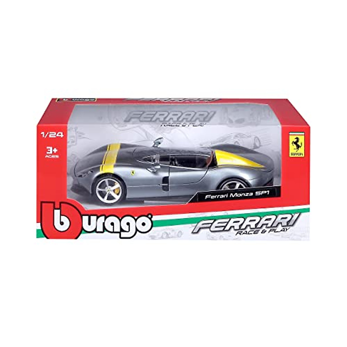 Bburago 1:24 R&P Ferrari Monza SP-1 - Grey