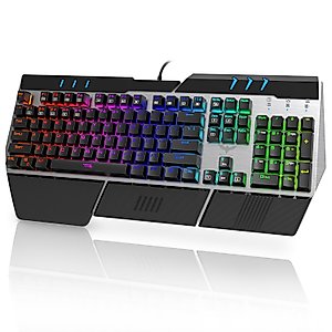 HAVIT RGB Backlit Wired Membrane Gaming Keyboard, Mechanical-Similar Typing/Gaming Experience (Black)
