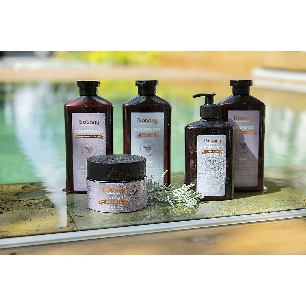 Botany Natural Conditioner for Normal to Dry Hair with Organic Argan Oil, Geranium, and Lavender - Vegan Conditioner for Women and Men SLS/SLES, Silicon, Paraben and Cruelty Free,17.6 oz