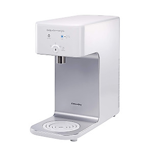 Coway Aquamega 200C Countertop Water Purifier with a cold-water setting, a new advanced filter, and Coway Io-Care app connectivity