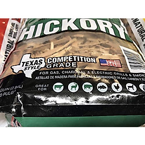 B&B Hickory Wood Smoking Chips - 100% Natural, Competition Grade Bundle - Pack of 2