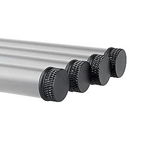 NICEYRIG M12 Thread 15mm Rod Rail Extension Connector and Rod End Stopper Screw Applicable for Standard 15mm Rod Support DSLR Rig Rail Block - 460