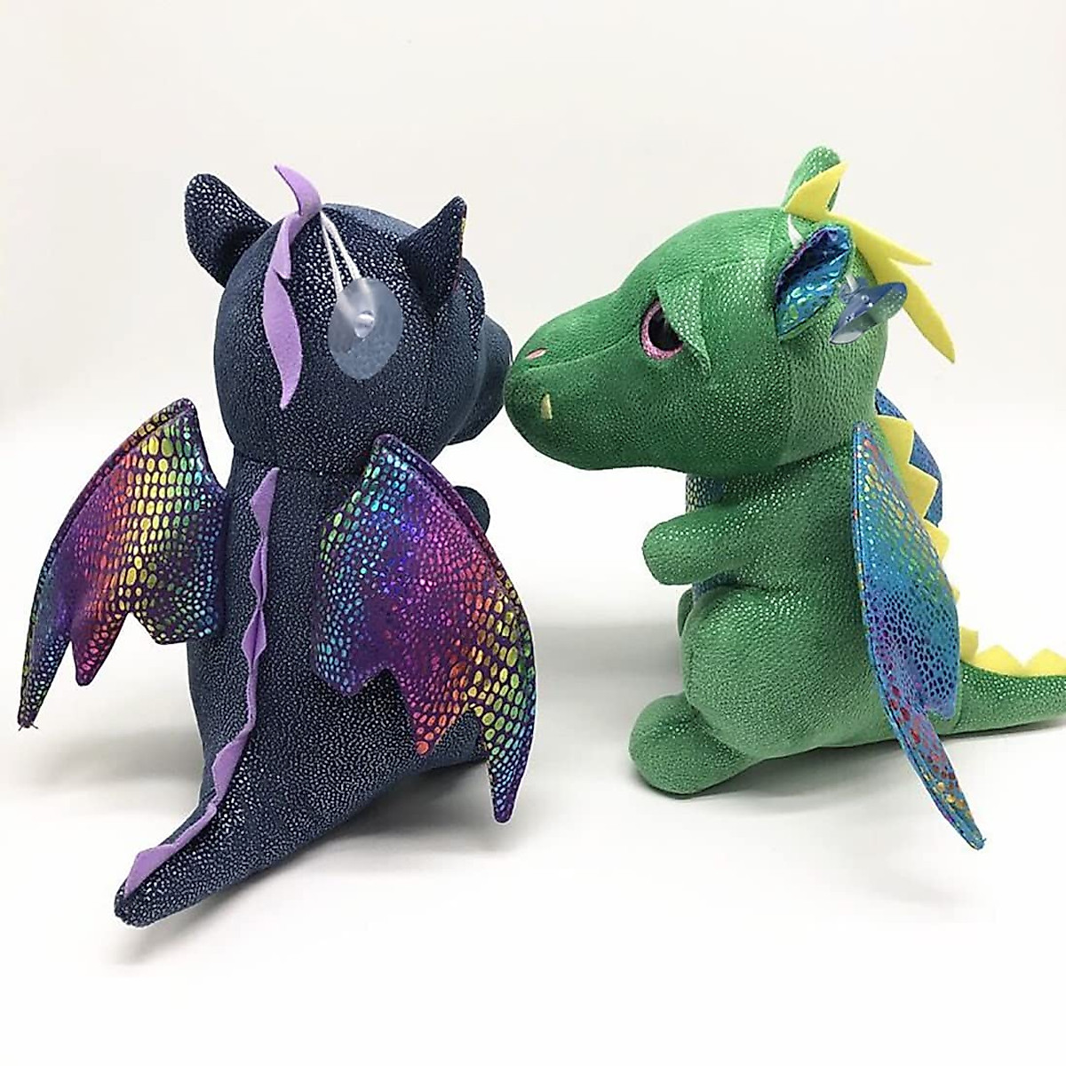 YUKOUQIAN Dragon Stuffed Animal Cute Dragon Plush Doll Toy 10 inch for Girls Boys Christmas (Dragon Black 25cm)