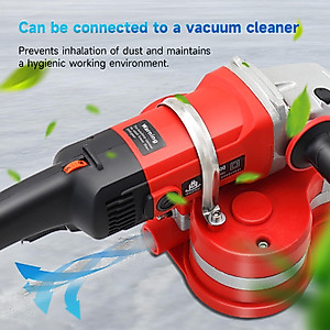HTAXSCC Electric Diamond Polisher Machine with 3pcs Diamond Concrete Grinding Wheels for Polishing and Cleaning Stone Concrete Surface, Cement, Marble, Rock, Granite, and Thinset Removing