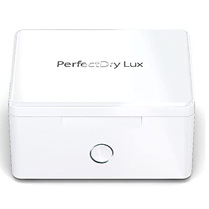 PerfectDry LUX | World's Fastest Hearing Aid Dryer, Dehumidifier Accessory | UV-C Ultraviolet Light Box Kit | Removes Sweat & Moisture from Hearing Aids, Airpods, Wireless Earbuds, Ear Amplifiers