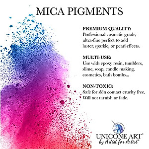 Crushed Crystal Mica Powder Pigment (56g) Multipurpose DIY Arts and Crafts, Cosmetic Grade, Soap,Resin Epoxy,Paint, Slime, Mold Making, Candle Making, Nail Art (Ultra Fine Glitter, 2oz) Powder Pigment