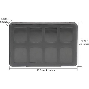 OSTENT 18 in 1 Game Memory Card Holder Case Storage Box for Sony PS Vita PSV Color Black