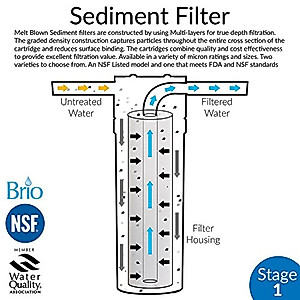CFS COMPLETE FILTRATION SERVICES EST.2006 12 Pack of 5 Micron Sediment Filters (12) by CFS