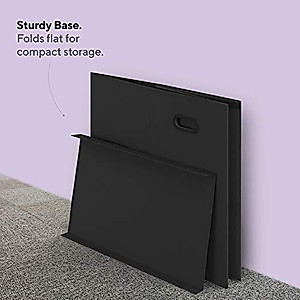 Mindspace Dual Laundry Hamper with Lid and Removable Mesh Liners, Extra Large Sorted Laundry Bin for Bathroom, Bedroom, Dorm, Apartment - Black, Oxford Collection, Double