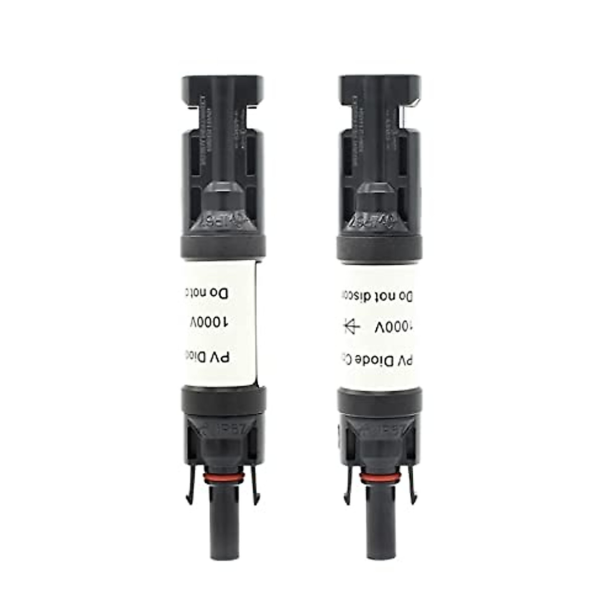 HALONE 1Pcs 10A Solar PV in-line Diode Connector Solar Panel Cable Connectors