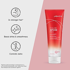 Joico Color Infuse Red Conditioner, 8.5 Fl Oz, Nourishes, Protects and Revives Vibrancy of Red Hair