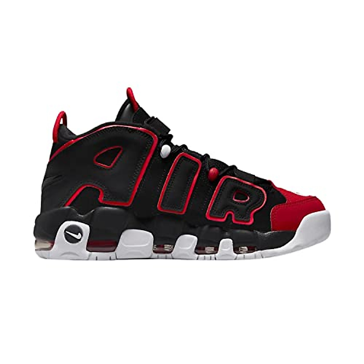 Nike mens Air More Uptempo '96, Black/Black-university Red, 10.5