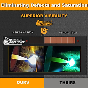 HD Shade 5-13 2x4 1/4 Auto Darkening Welding Lens, Adjustable HD Welding Lens 2x4 with True Color Blue Technology, 2x4 Welding Lens Replacement for Standard Welding Hoods and Welding Helmets