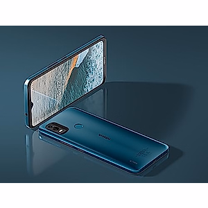 Nokia C21 Plus | Android 11 (Go Edition) | Unlocked Smartphone | 2-Day Battery | Dual SIM | 2/64GB | 6.52-Inch Screen | Cyan