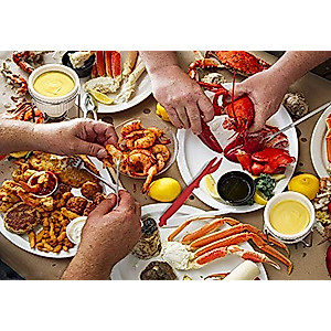 Hiware 28-Piece Crab Crackers and Tools Set - Crab Lobster Leg Crackers and Picks Seafood Tools, Includes Crab Crackers, Butter Warmers, Lobster Shellers, Crab Forks and Tealight Candles