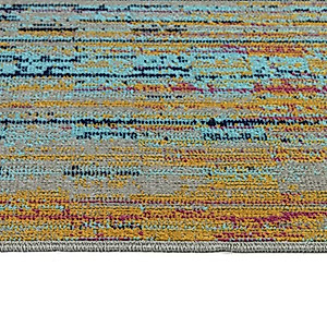 Kaleen 5'3" x 7'3" Area Rug in Multi-Color, Indoor / Outdoor Zuma Beach Collection