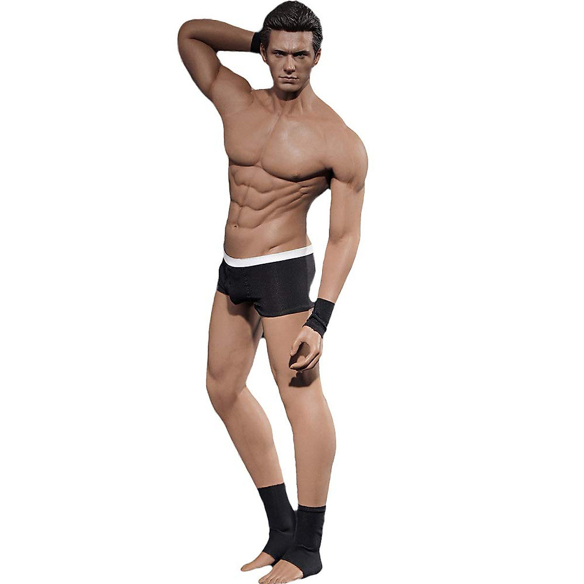 HiPlay 1/6 Scale Male Figure Head Sculpt, Handsome Men Tough Guy, Doll Head for 12" Action Figure Phicen, TBLeague (DH01 Head Sculpt)