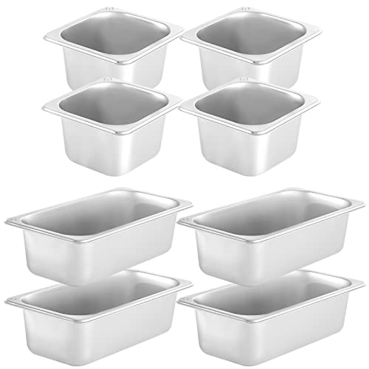 VEVOR 40Qt Sandwich Table 150W Stainless Salad Bar Refrigerated Condiment Prep Station, 60in, Silver