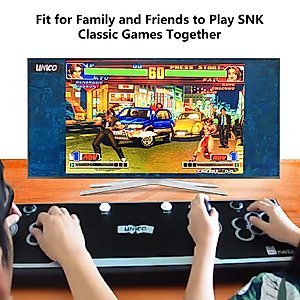 UNICO Game Arcade Game Console, 44 Pre-Loaded Genuine SNK Games, Two Joysticks for Two Player, HDMI Output to TV/Monitor