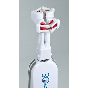 30 Second Smile - Ultra Extra Soft (2 Pack) Dual Brush Replacement Heads for Electric Toothbrush - Teeth Whitening, Plaque Removal, Oral Care - Dentist Recommended