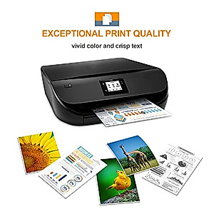Remanufactured 63 XL Ink Cartridges Replacement for Hp 63XL Ink Cartridges Black/Color Combo Pack Compatible with Hp Officejet 3830 5255 5258 Envy 4520 4512 DeskJet 3630 Ink Cartridges Printers