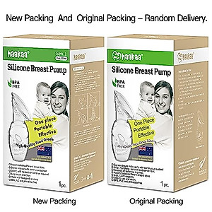 haakaa Manual Breast Pump for Breastfeeding 4oz/100ml