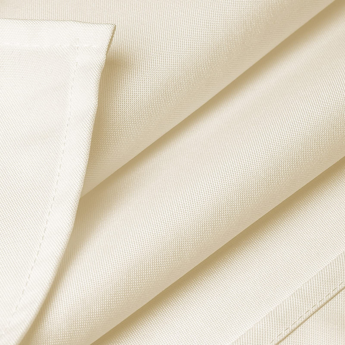 Lann's Linens - 10 Premium 90" x 156" Tablecloths for Wedding/Banquet/Restaurant - Rectangular Polyester Fabric Table Cloths - Ivory
