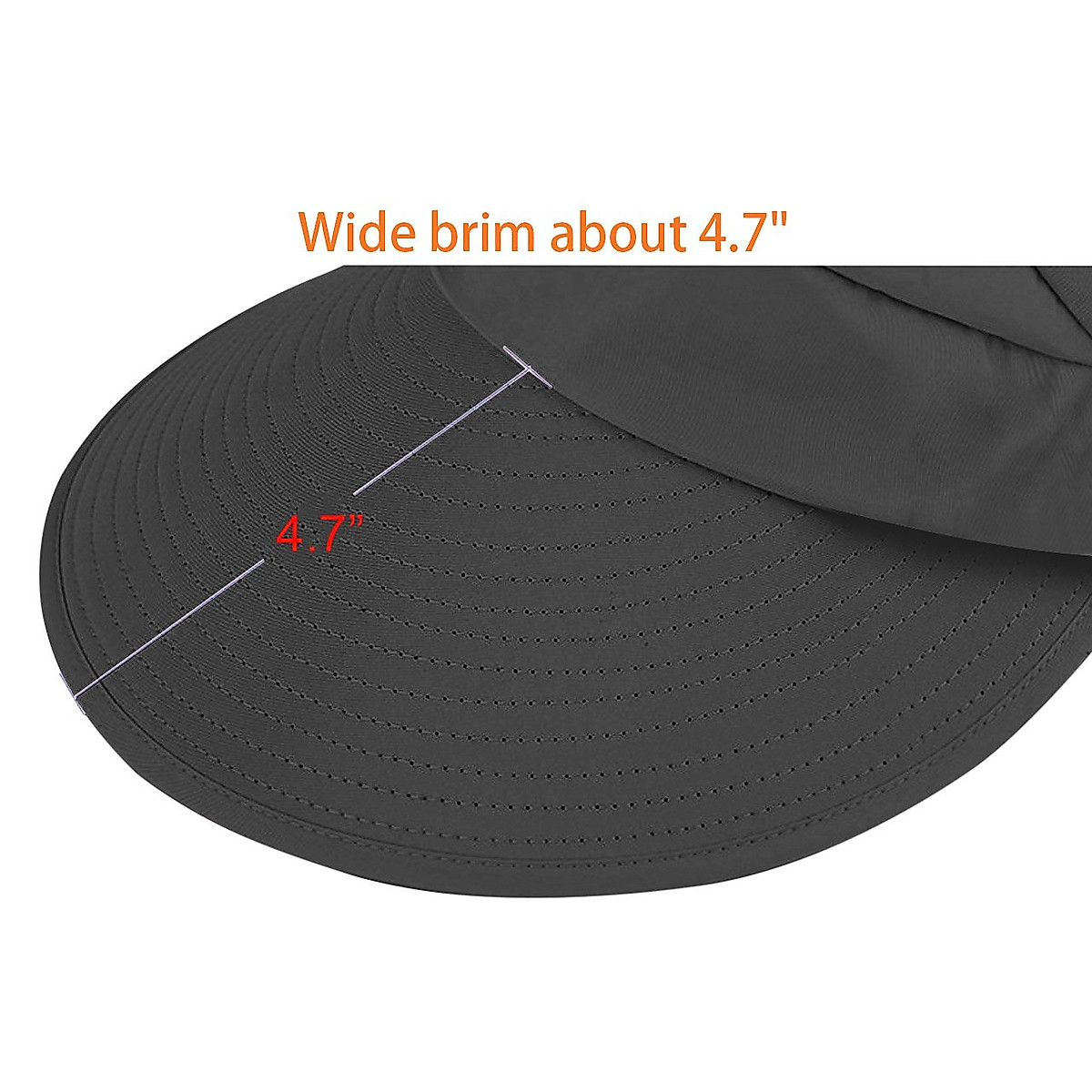 HINDAWI Sun Hat Sun Hats for Women Wide Brim Packable UV Protection Visor Floppy Womens Beach Summer Cap Navy