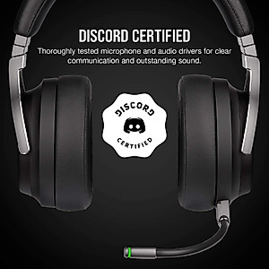 Corsair Virtuoso RGB Wireless Gaming Headset with 7.1 Surround Sound, Broadcast Microphone, Memory Foam Earcups, 20hr Battery - For PC, PS4