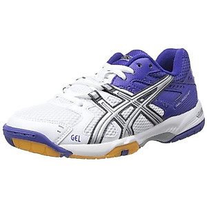 ASICS Womens Gel-Rocket 6 Comfort Trainers Volleyball Shoes Blue 5 Medium (B,M)