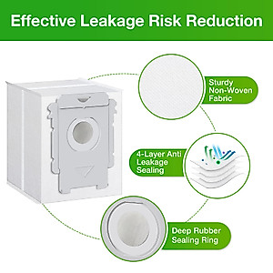 VBN 12 Pack Replacement Roomba Vacuum Bags, Compatible with iRobot Roomba i7, i7+, i3, i3+, i1+, i4, i4+, i6, i6+, i8, i8+, j7, j7+, s9, s9+ Plus, i & s & j Series Automatic Dirt Disposal Bags