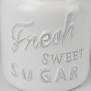 DII Kitchen Accessories Collection Ceramics, Jar Canister Set, Aqua, 3