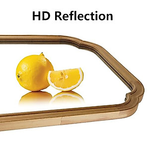 WallBeyond Full Length Mirror with Stand 65"x20", Rustic Wooden Frame Floor Mirror, Large Full Body Mirror for Bedroom, Leaning Against Wall (Naturl Solid Wood)