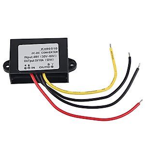 Converter, DC DC 12V/24V/36V/48V to 5V 10A Converter Step Down Power Module