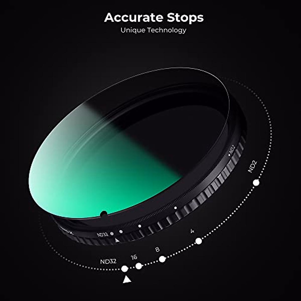 K&F Concept 82mm Variable ND Filter ND2-ND32 Camera Lens Filter (1-5 Stops) No X Cross HD Neutral Density Filter with 28 Multi-Layer Coatings Waterproof (Nano-X Series)