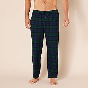 Amazon Essentials Men's Flannel Pajama Pant (Available in Big & Tall), Dark Green Navy Blackwatch Plaid, Medium