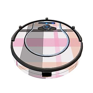 MightySkins Skin Compatible with Shark Ion Robot 750 Vacuum Minimal Coverage - Plaid | Protective, Durable, and Unique Vinyl wrap Cover | Easy to Apply, Remove, and Change Styles | Made in The USA