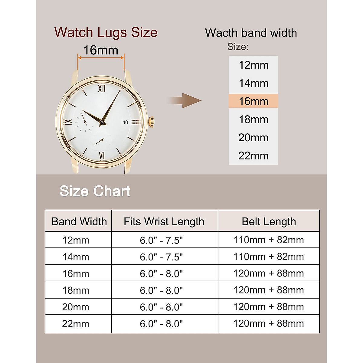 uxcell Black Genuine Leather Band 14mm Width, Flat Thin Elegant Leather Watch Strap for Women