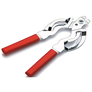 Tredoni Bottle Jar Opener, Easy Wrench Grip/Tighten Lid Opener -Italian Stainless Steel
