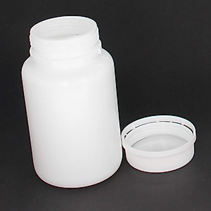 Bettomshin 10pcs 150g PE Plastic Bottles, Wide Mouth Lab Solid Bottles, White Solid Sample Seal Sample Storage Solid Bottle for Holding Hold Solid Medicines