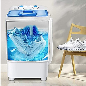 MingrXieh Portable Washing Machine and Mini Electric Shoe Washing Machine, 5.0Kg Automatic Washing Machine 2-4 Pairs of Shoes Washing Capacity, for Apartment Dormitory