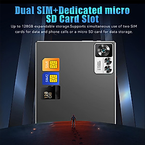 Airshi Tablet, 5GWIFI 5.0 100‑240V Front 800W Rear 1600W 10.1in Tablet Dual Card Dual Standby Octa Core CPU for Office (US Plug)