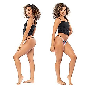 Sexy Basics Women's 12 Pack Buttery Soft Sexy G String Bikini T-Back Thong Underwear No Show Panties