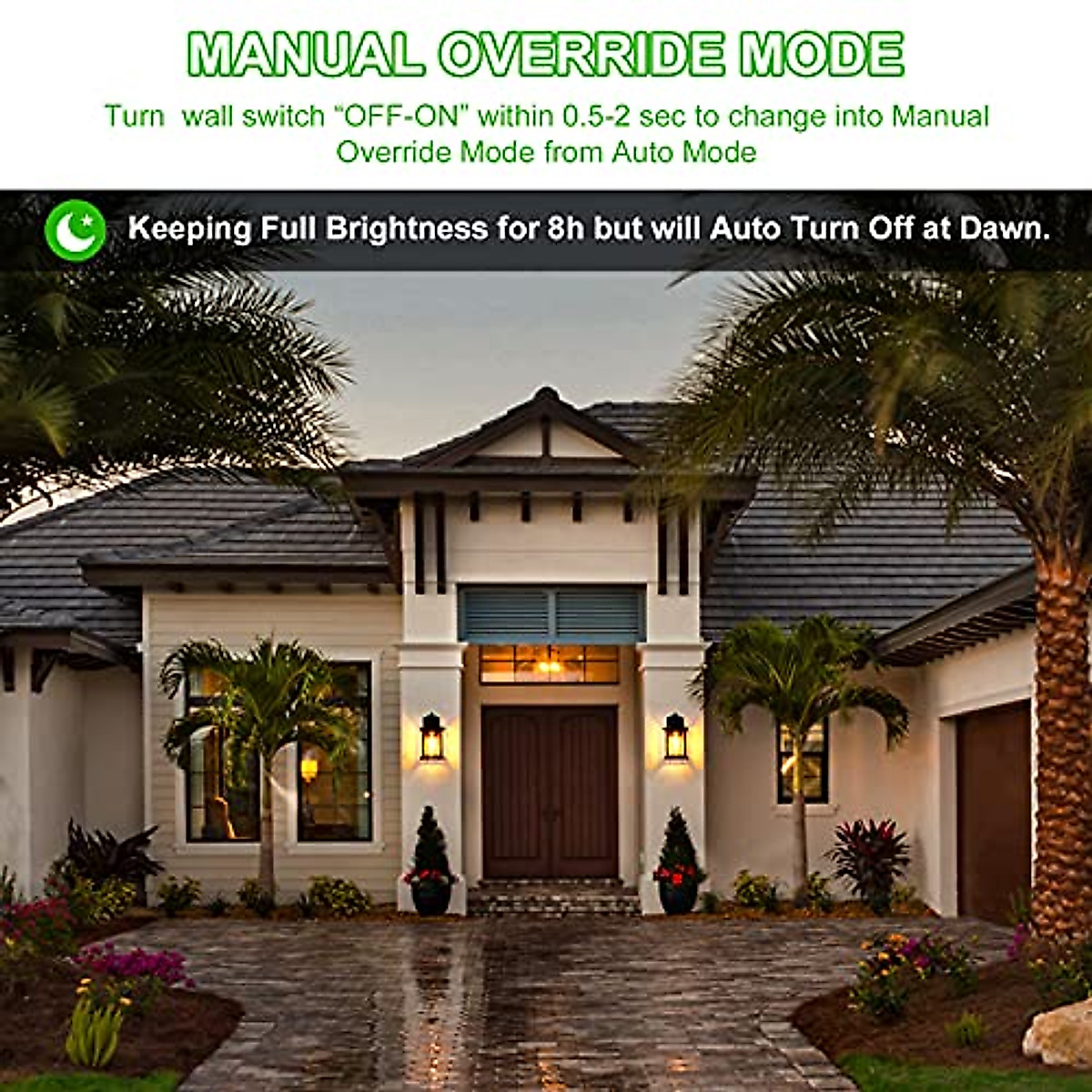 2-Pack Motion Sensor Outdoor Wall Lanterns, Waterproof Dusk to Dawn Outdoor Wall Sconces, Motion Activated Patio Wall Light Fixtures, Clear Glass Porch Lights Wall Mount for Entryway Doorway Garage