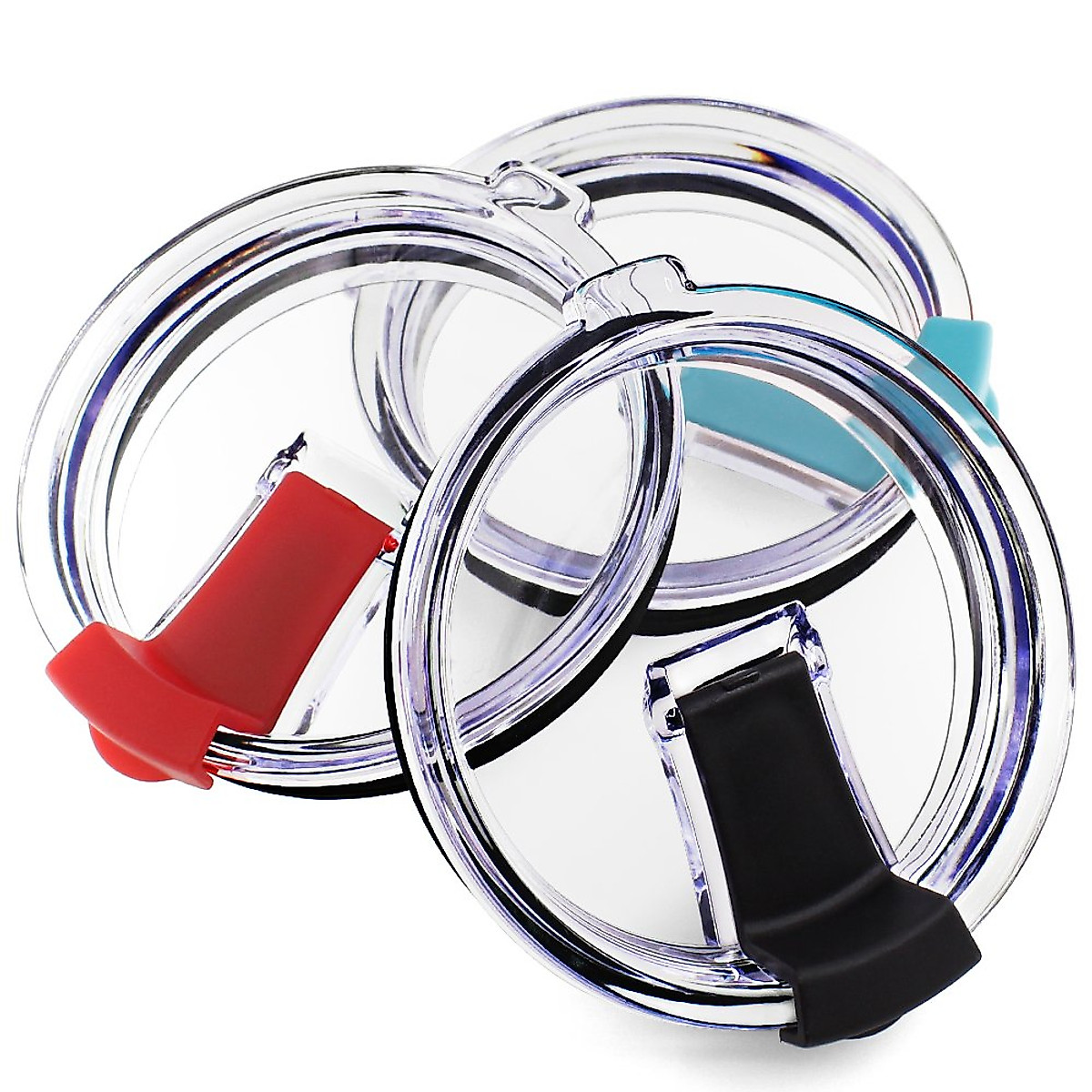 30 oz Tumbler Lids, Fits for YETI Rambler, Ozark Trail, Old Style Rtic (Launched before 2016) and More, SENHAI 3 Pack Spill-proof Splash Resistant Lids Covers for Tumblers Cups