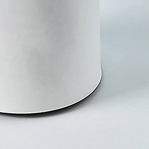 ESASAM Trash Bin， Desktop Plastic Trash Can for Family，Small Size，Beautiful Appearance，with Liner（White,Blue,Pink） (Color : White)