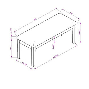 ECLY. Woven Bench for Bedroom End of Bed Bench 39.5" Wooden Bench ndoor Dinning Bench Entrywway Bench with Solid Rubber Wood leas Bed Bench forBedroom Entryway Living Room Kitchen
